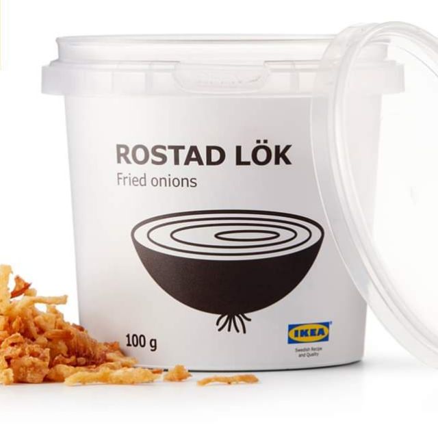 IKEA BAWANG GORENG RANGUP🌰🌰, FRIED ONION,💥 IKEA ROSTAD LÖK 100gram (💞Ready Stock, Fast Shipping ...