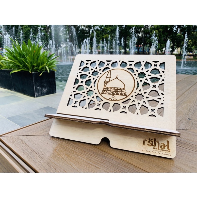 New Design! REHALIS REHAL EXCLUSIVE QURAN HOLDER (MADINAH) | Shopee ...