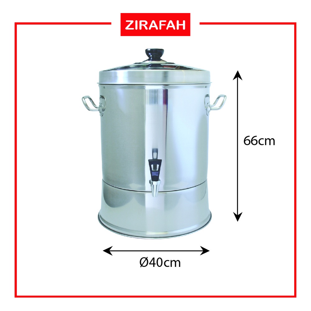 Stainless Steel Tea Bucket (58L/40cm) 45cm x 45cm x 65cm | Shopee Malaysia