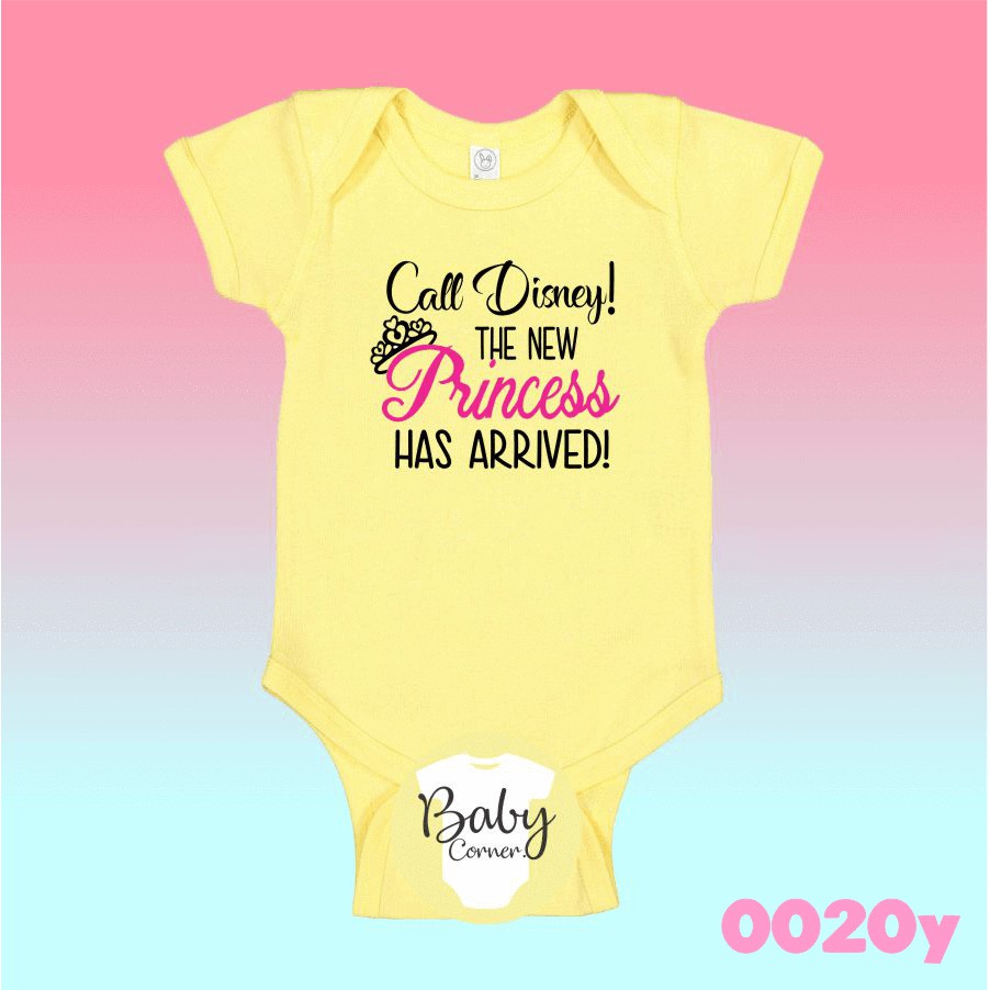 Call disney the new princess has arrived ( statement onesie / baby onesie ) | Shopee Malaysia
