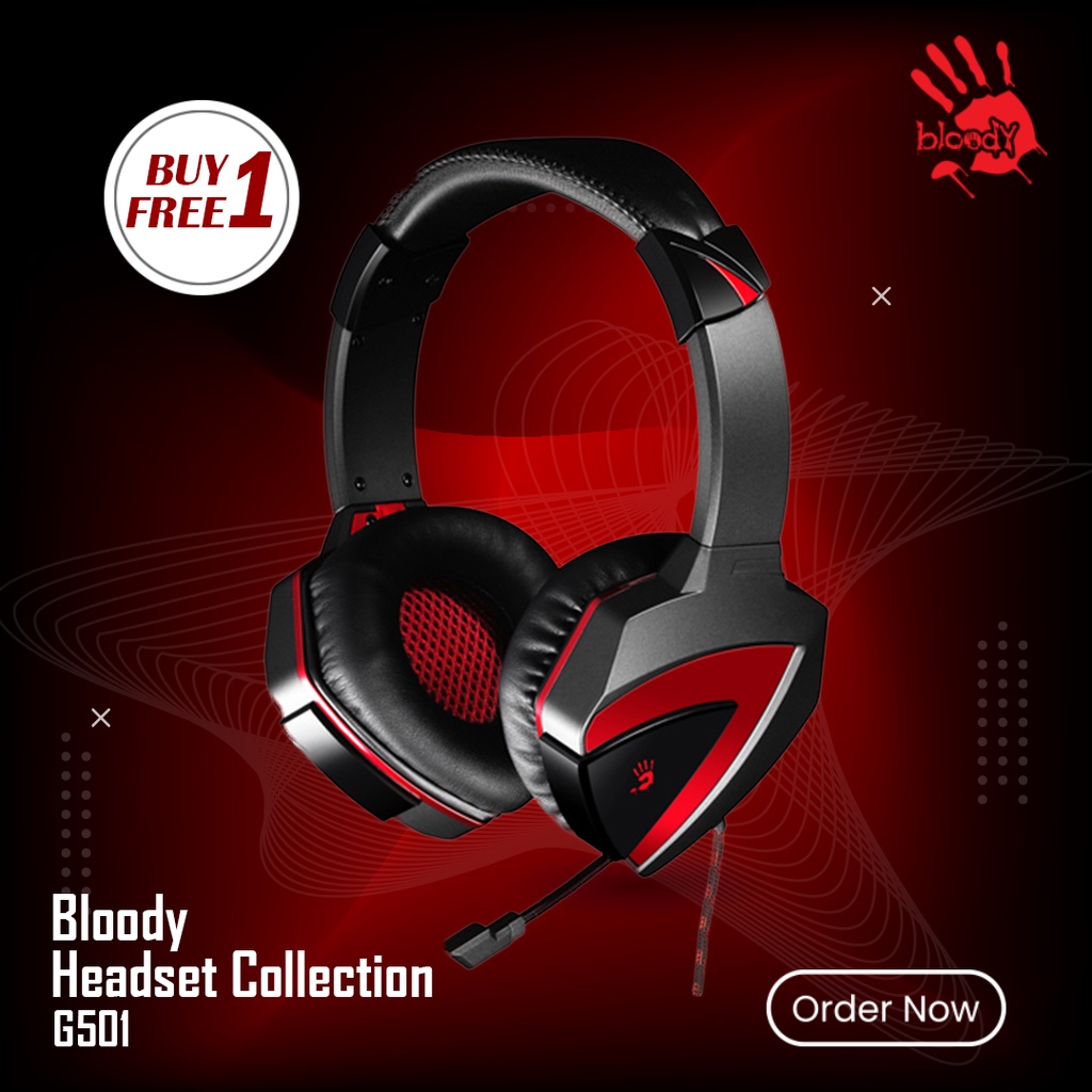 CLEARANCE! BLOODY Tone Control Surround 7.1 Gaming Headset with Mic ...
