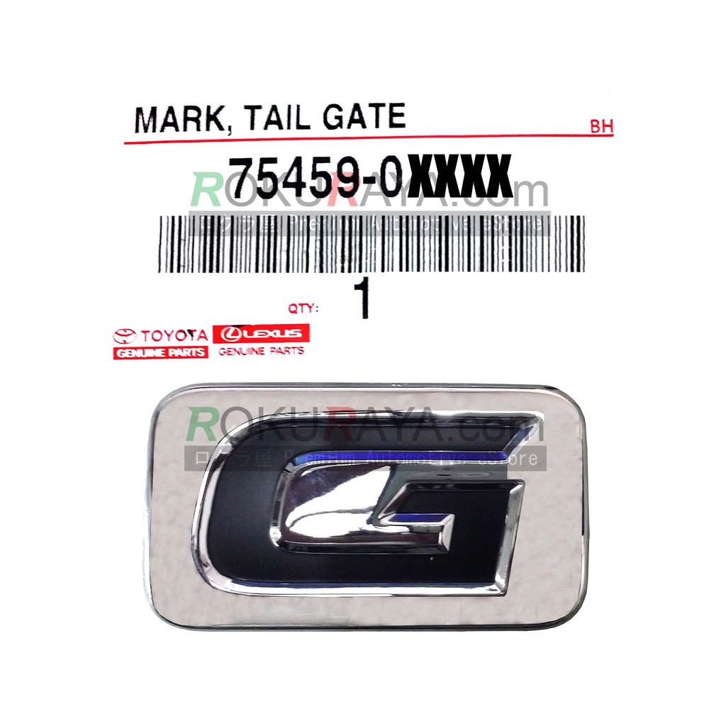 Toyota Hilux Vigo KUN25 G Spec Plate Original UMW Toyota Motor Genuine ...