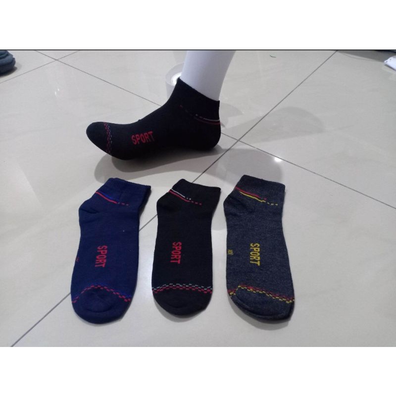 🧦3pasang Stokin pendek lelaki Tebal nipis Short stokin Sport stokin ...