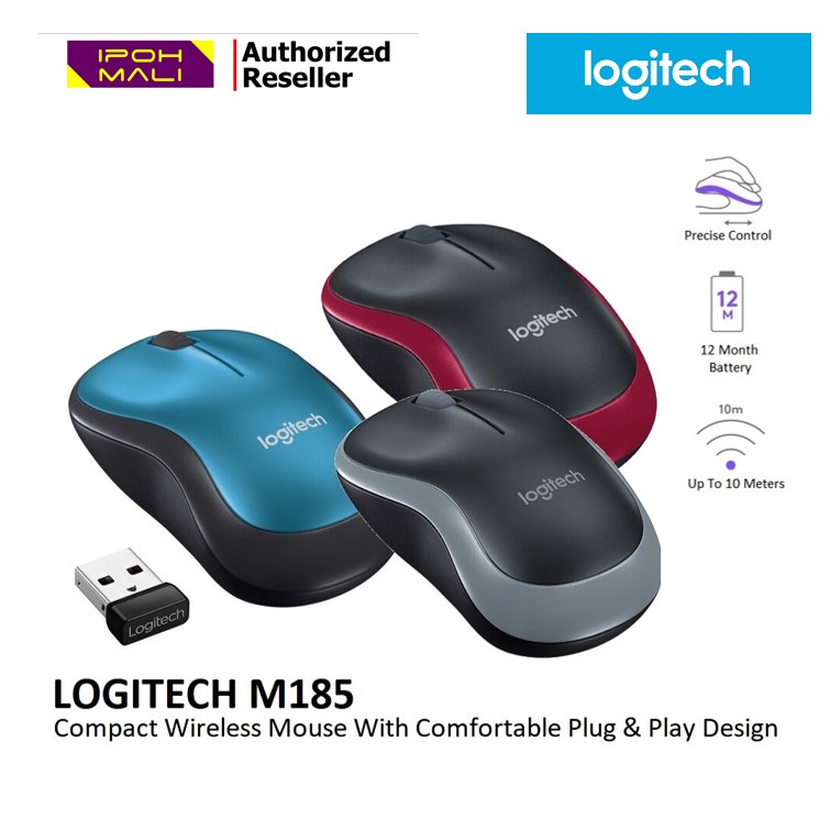 LOGITECH WIRELESS MOUSE M185 | Shopee Malaysia