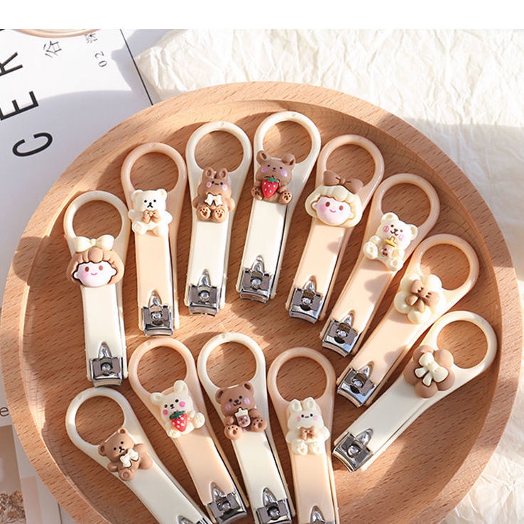 SS Cute Cartoon Nail Clipper Cream Colour Nail Clipper | Shopee Malaysia