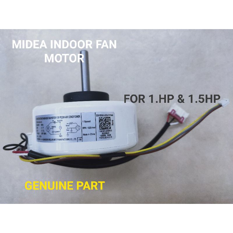 {ORIGINAL}MIDEA AIR COND INDOOR FAN MOTOR | Shopee Malaysia