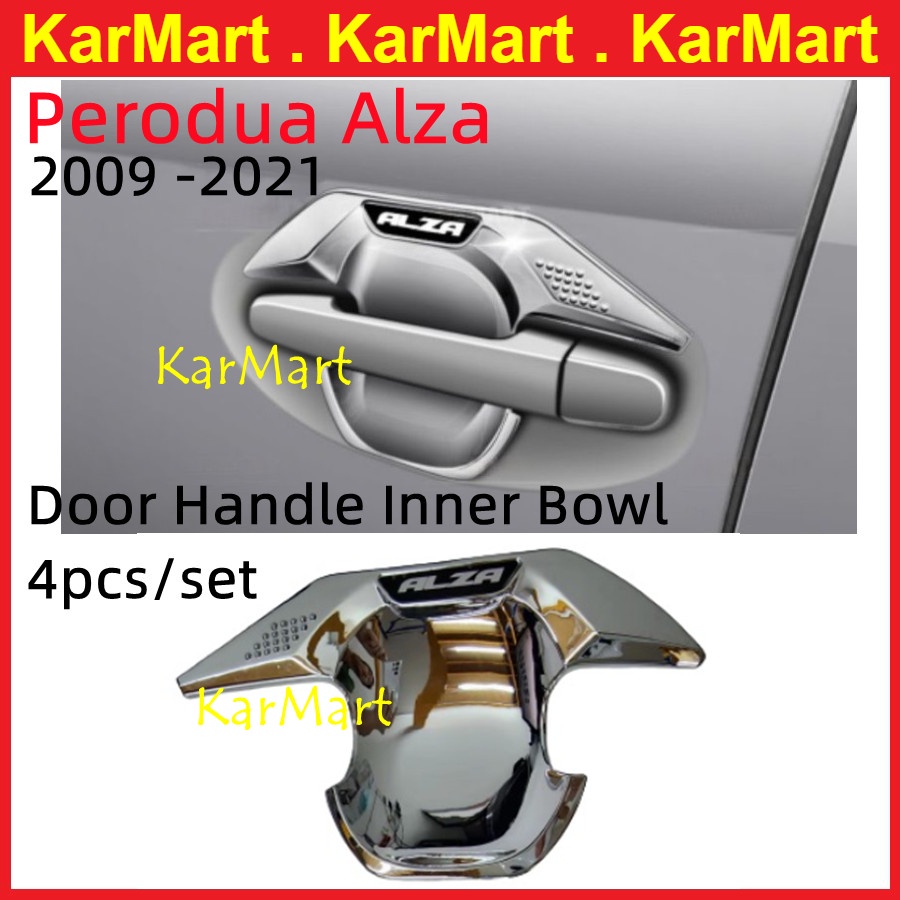 Perodua Alza CAR DOOR HANDLE BOWL COVER 2019 - 2021 INNER OUTER DOOR ...