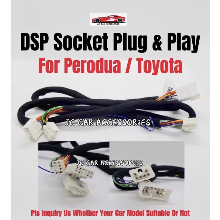 DSP Cable Socket Plug N Play For Perodua Toyota | Shopee Malaysia