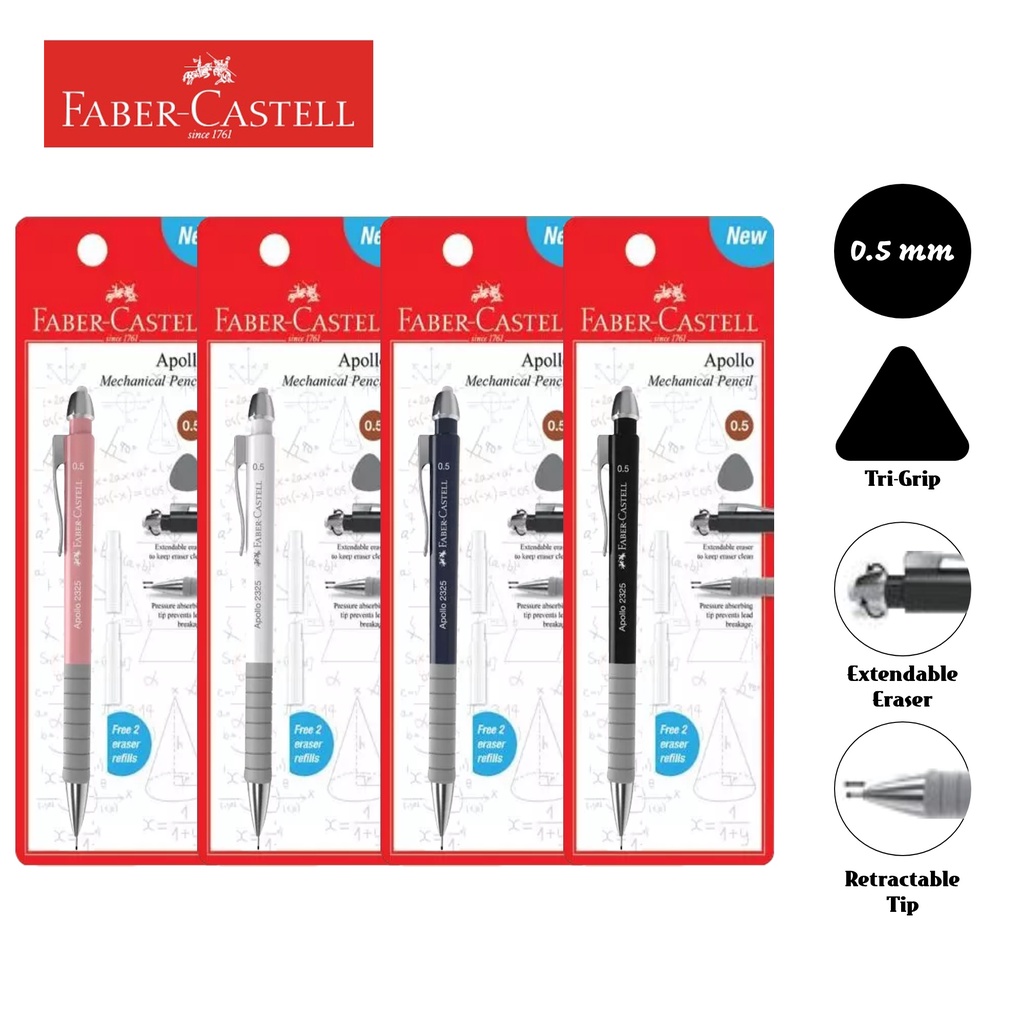 Faber-Castell | Mechanical Pencil | Apollo Mechanical Pencil (Tip/Lead ...