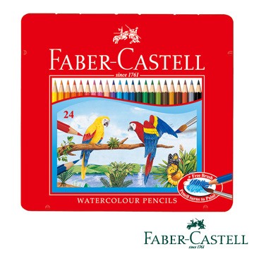 Faber-castell Faber - Castell Red Series Water Color Pencils 24 Colors ...