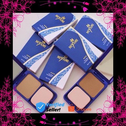 POWDER MIYAMI Foundation Powder Two Way (Super-Fined Texture, Matte ...