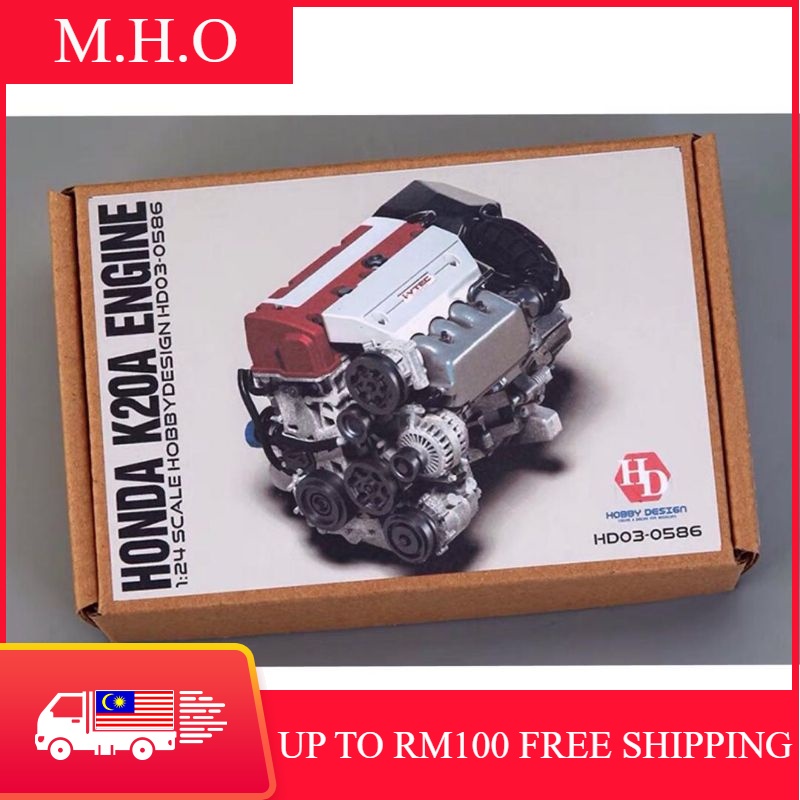 Hobby Design 1/24 Honda K20A Engine HD03-0586 Model Car Kit | Shopee ...
