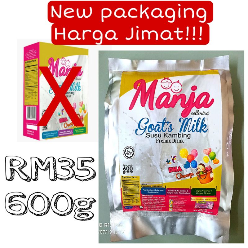 Susu Kambing Manja Cellmira (600 gram) 💞 | Shopee Malaysia