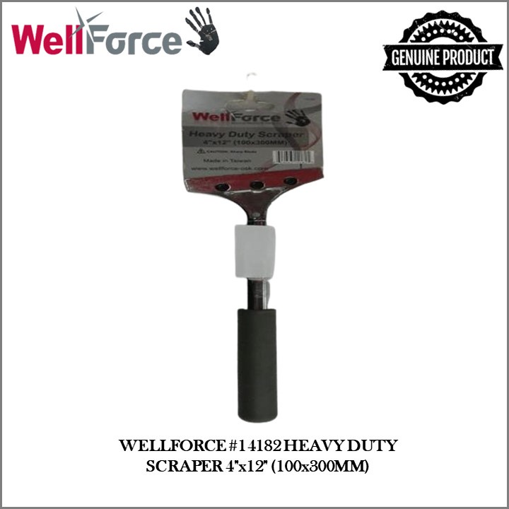 WELLFORCE #14182 HEAVY DUTY SCRAPER 4"x12" (100x300MM) | Shopee Malaysia