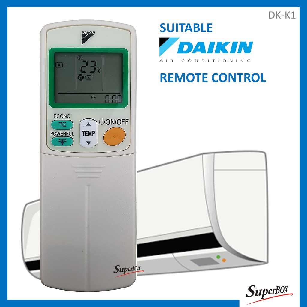 Daikin Replacement For Dai-kin Air Cond Aircond Air Conditioner Remote Control DK-K1 | Shopee ...