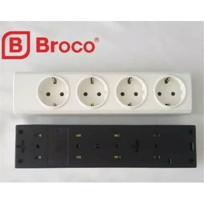 Mj 4 hole socket broco multiple portable socket outlets | Shopee Malaysia
