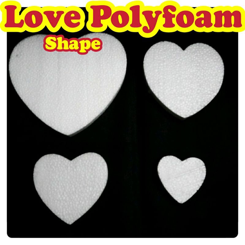 Polyfoam Bentuk Love Styrofoam Love Shape | Shopee Malaysia