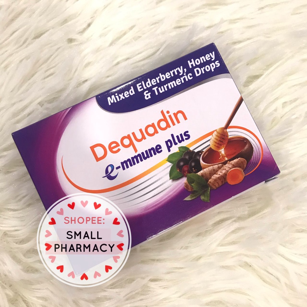 Dequadin E-mmune Plus - Mixed Elderberry , Honey & Turmeric Drops Boost ...