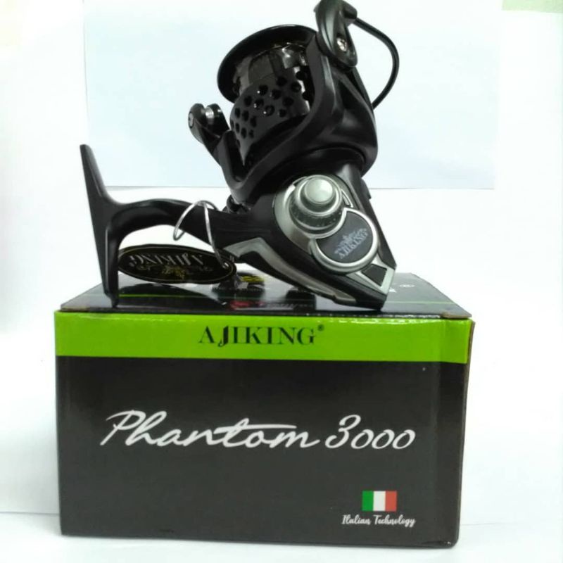 (MAA) (10-15KG MAX DRAG) MESIN PANCING SPINNING 4+1BB AJIKING PHANTOM ...