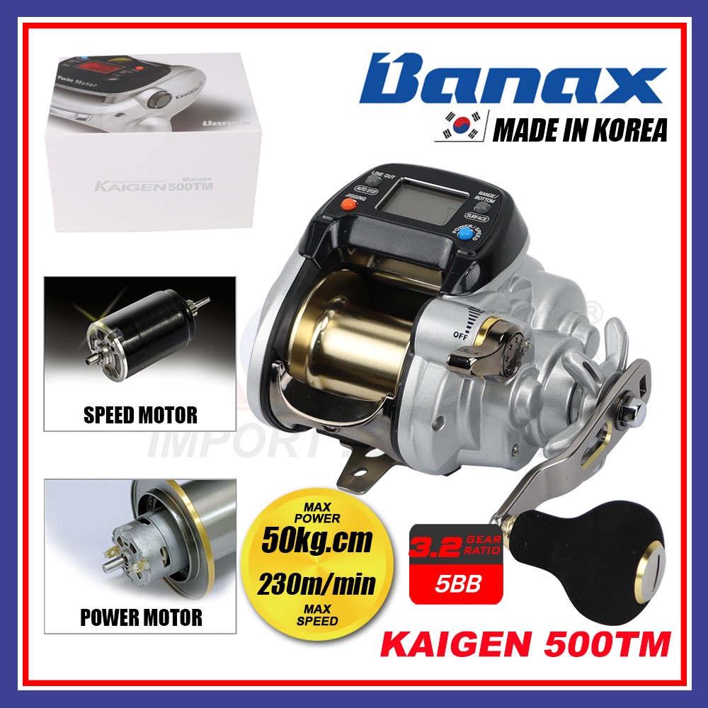 (KOREA) Banax Kaigen 500TM Mesin Kekili Pancing Elektrik Laut Dalam ...
