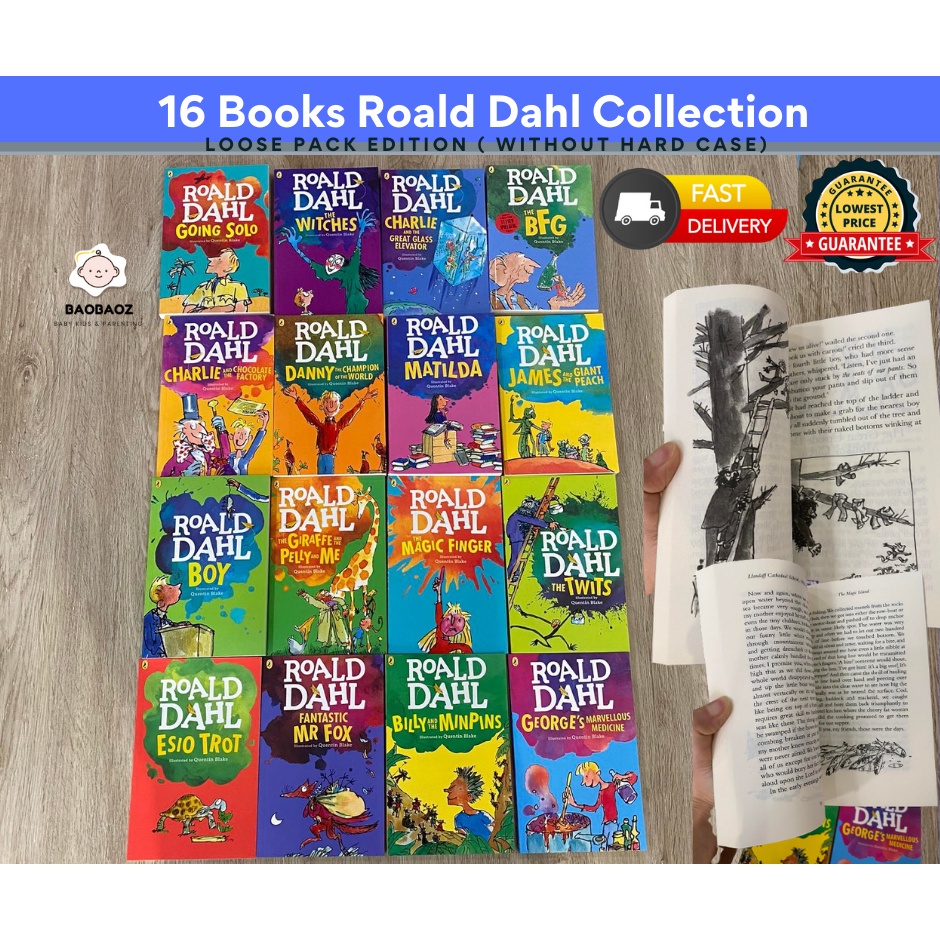 16 Books Roald Dahl Collection Children's Literature English Novel ...