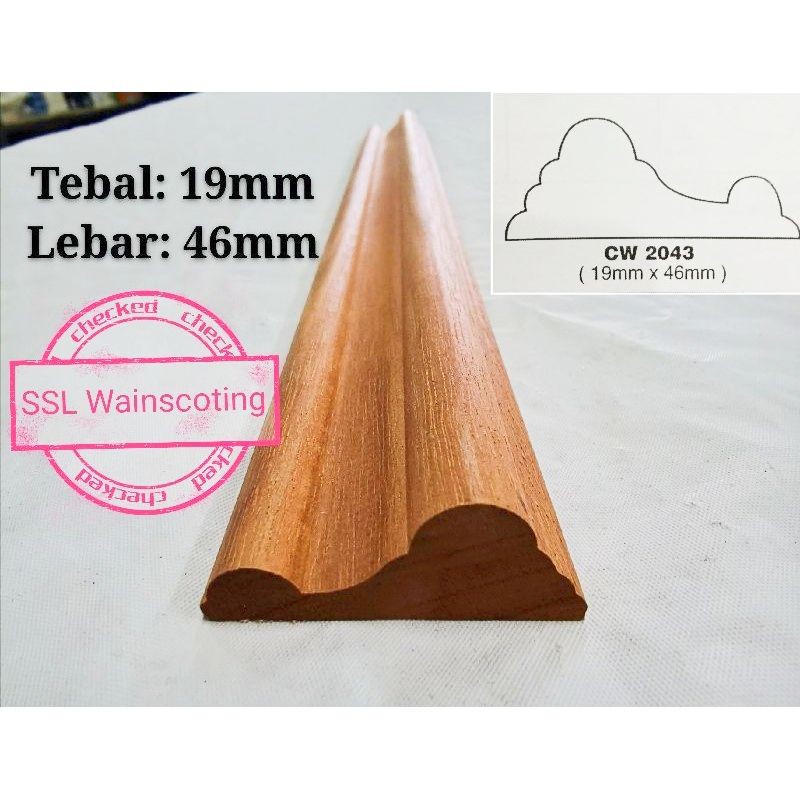 Wainscoting/Kayu Frame /Wall Moulding /Wall Skirting/Nyatoh Kayu/Chair ...