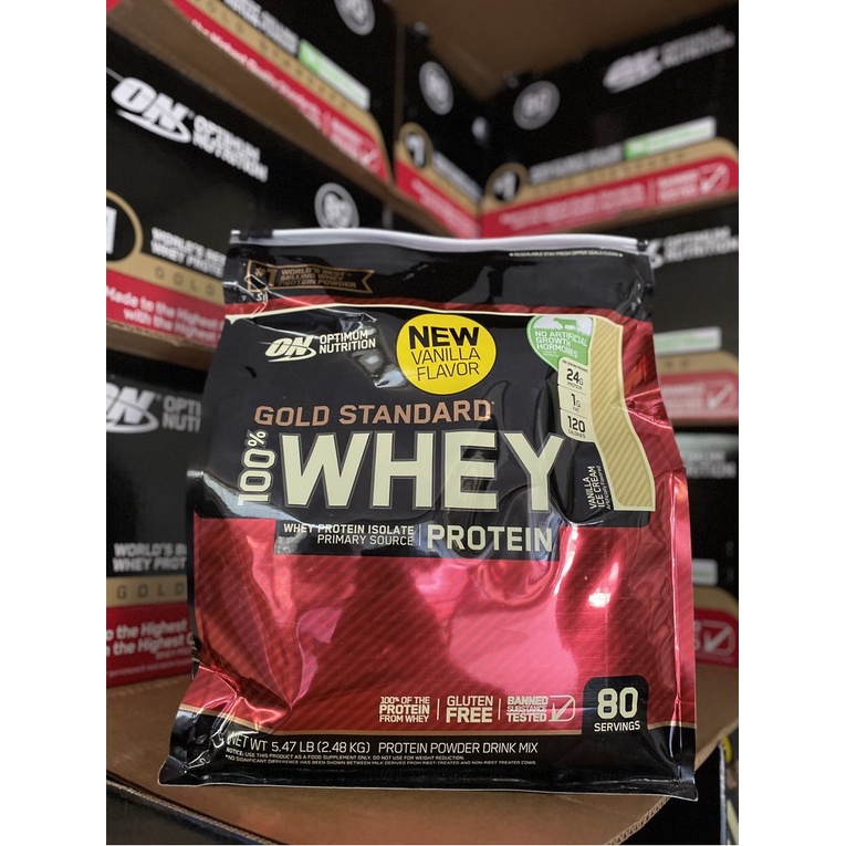 Gold Standard 100% Whey - Gold Standard Muscle Building Protein Milk ...