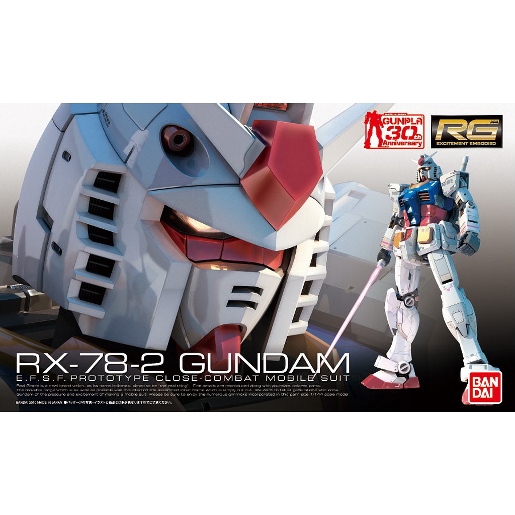 Bandai - RG - RX-78-2 Gundam | Shopee Malaysia