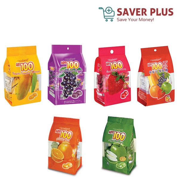 Lot 100 Assorted Flavor Gummy 150g / 130g | Shopee Malaysia
