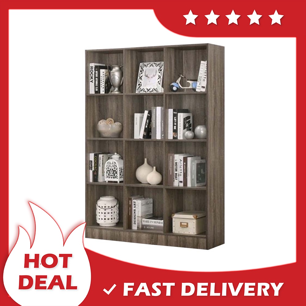 (Ready Stock) 12 Box Storage Book Shelf Rack / Bookcase Cabinet cabinet ...