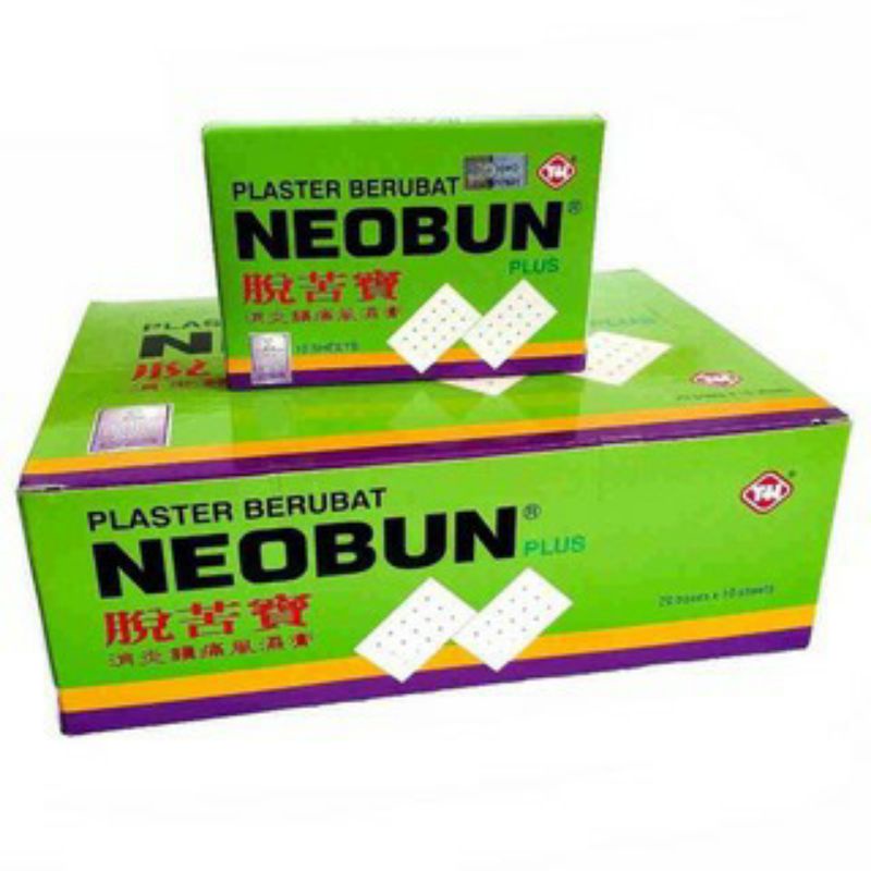 Plaster Neobun berubat/ Medic Patch -1box (10'sx20) | Shopee Malaysia
