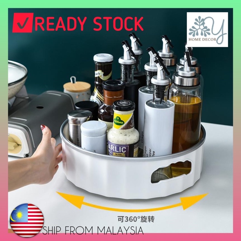 SALE ️SALE ️ROTATING RACK RAK BERPUSING 360 KITCHEN DECO ARRANGEMENT ...