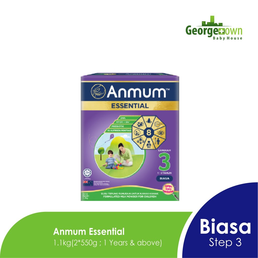 ANMUM ESSENTIAL MFGM STEP 3 ORIGINAL 1.1KG (NEW PACKING) (GTG) | Shopee ...
