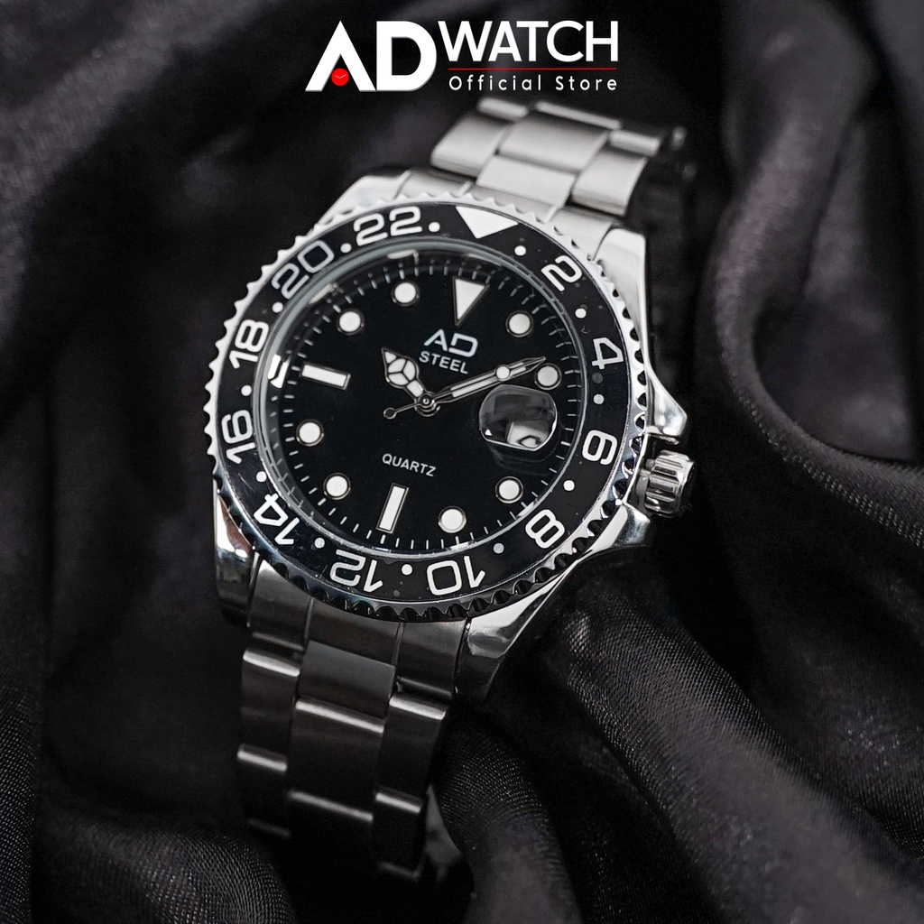 Ad Steel Luminous Men's Watch Business Style Jam Tangan Quartz ...