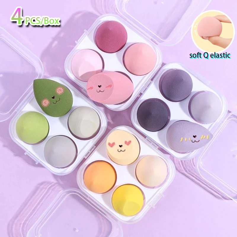 box sponge beauty blender 4pcsMakeup Puff Foundation sponge beauty egg ...