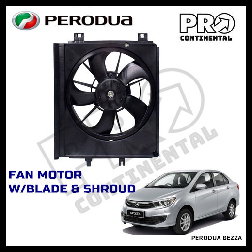 GENUINE PERODUA BEZZA FAN MOTOR WITH GUARD AND BLADE | Shopee Malaysia