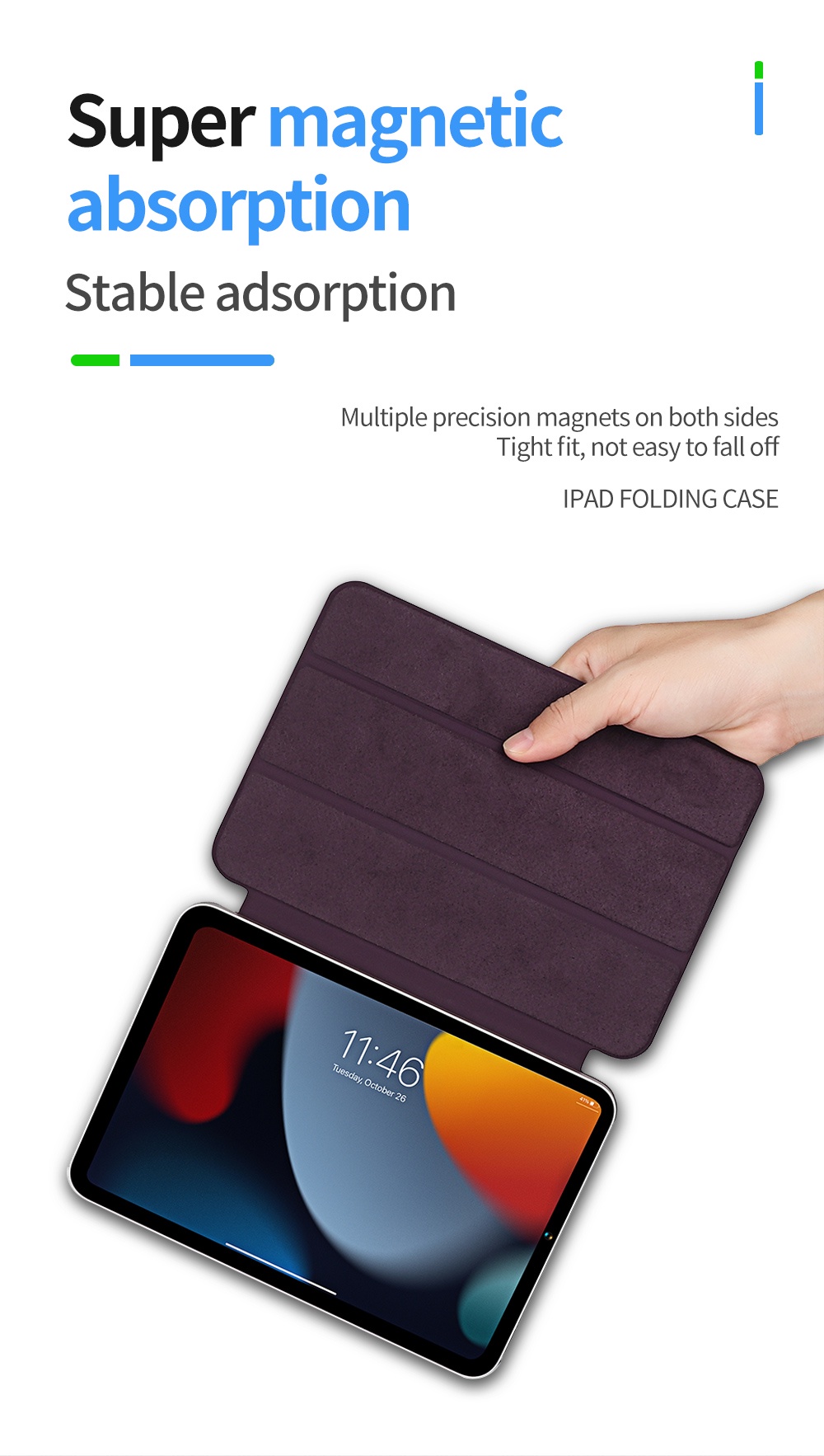 Double-sided Magnetic Protector Cover Case for iPad Air 4/ Air 5 10.9 ...