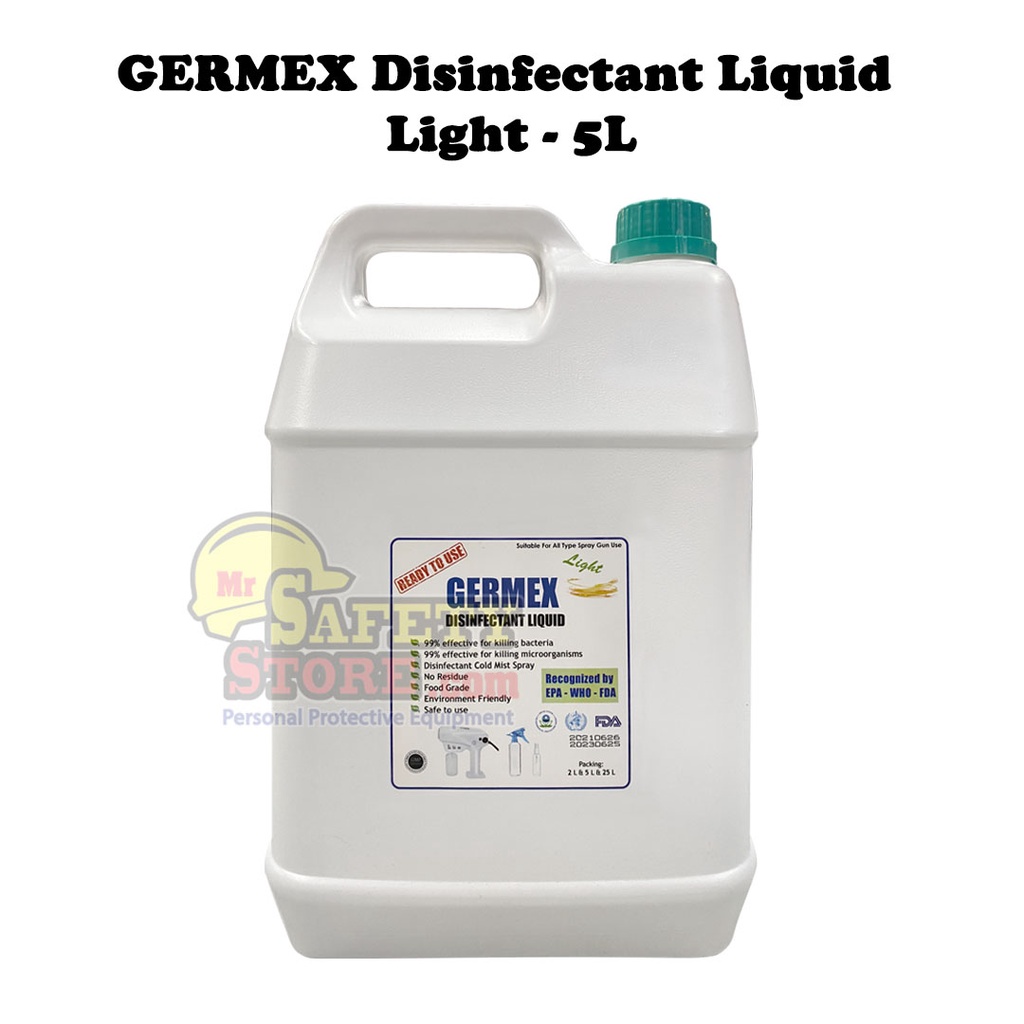 Germex Disinfectant Liquid 5L - Light (Ready to use) | Shopee Malaysia