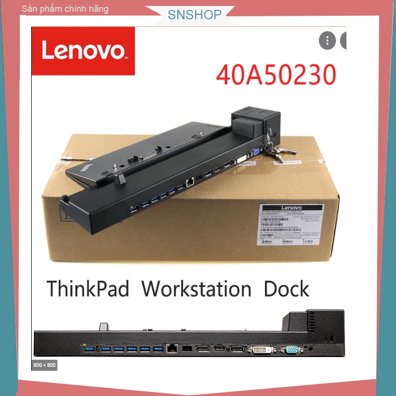 Dock Thinkpad Workstation 40A5 (New Box) - Add Connection Port, Output ...