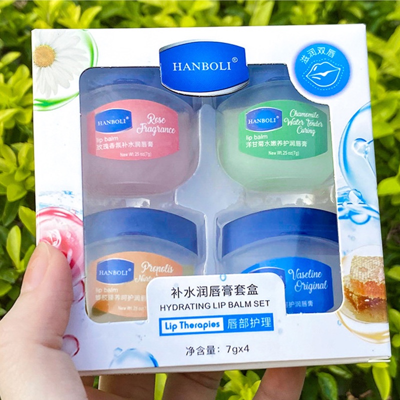 New HANBOLI Lip Balm Set Moisturizing Lip Mask Anti-chapped Lip Care ...