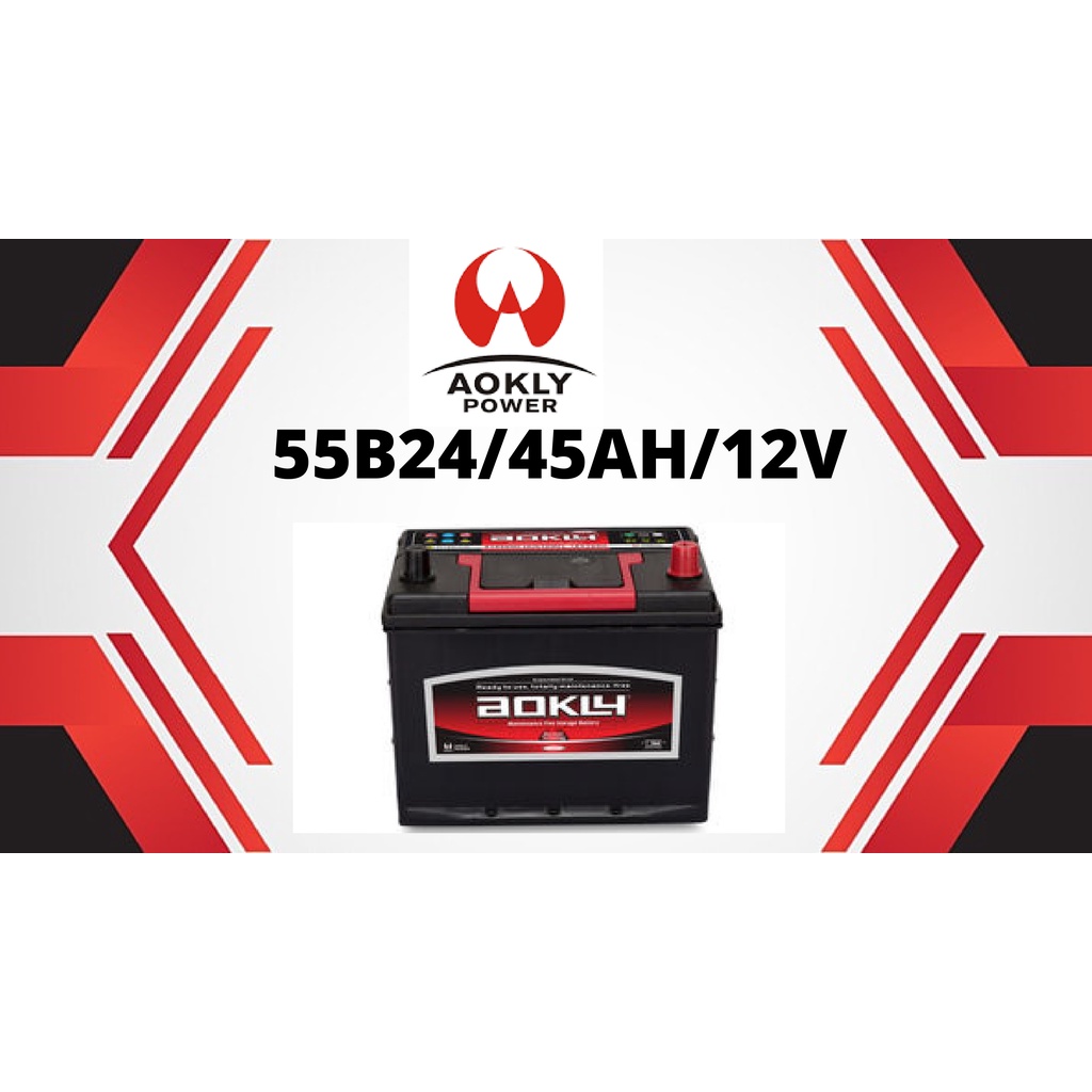 NS60 AOKLY BATTERY MF |55B/24LS/RS Car Battery Bateri Kereta ...