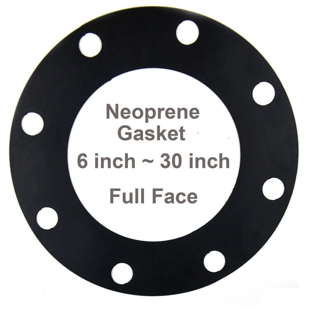 Neoprene Gasket Rubber Gasket Full Face Flange Gasket 3mm Thick FF 8 ...