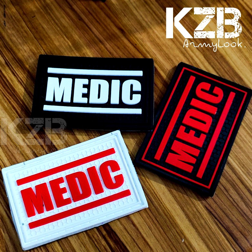Rubber Emblem- MEDIC Velcro Rubber Patch | Shopee Malaysia