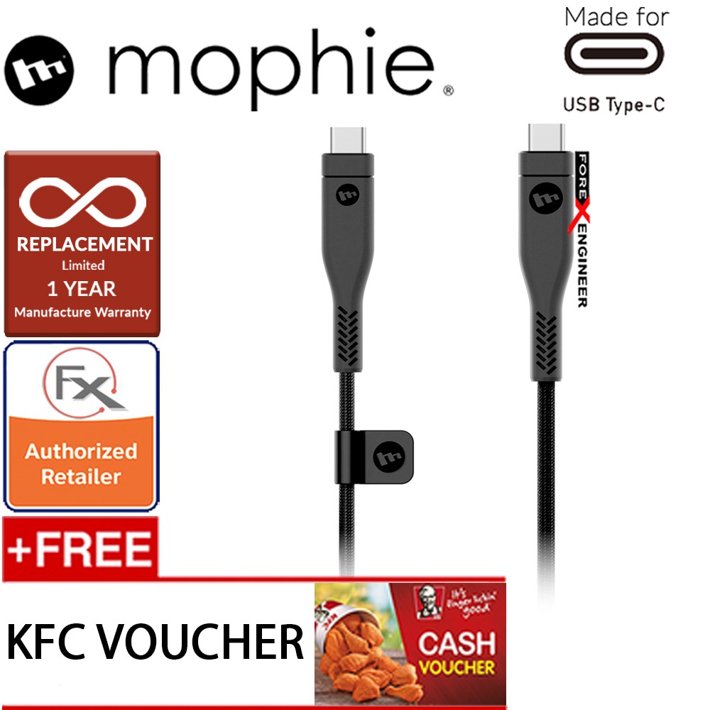 Mophie PRO USB-C Cable to USB-C - 1 M High-performance and heavy-duty ...