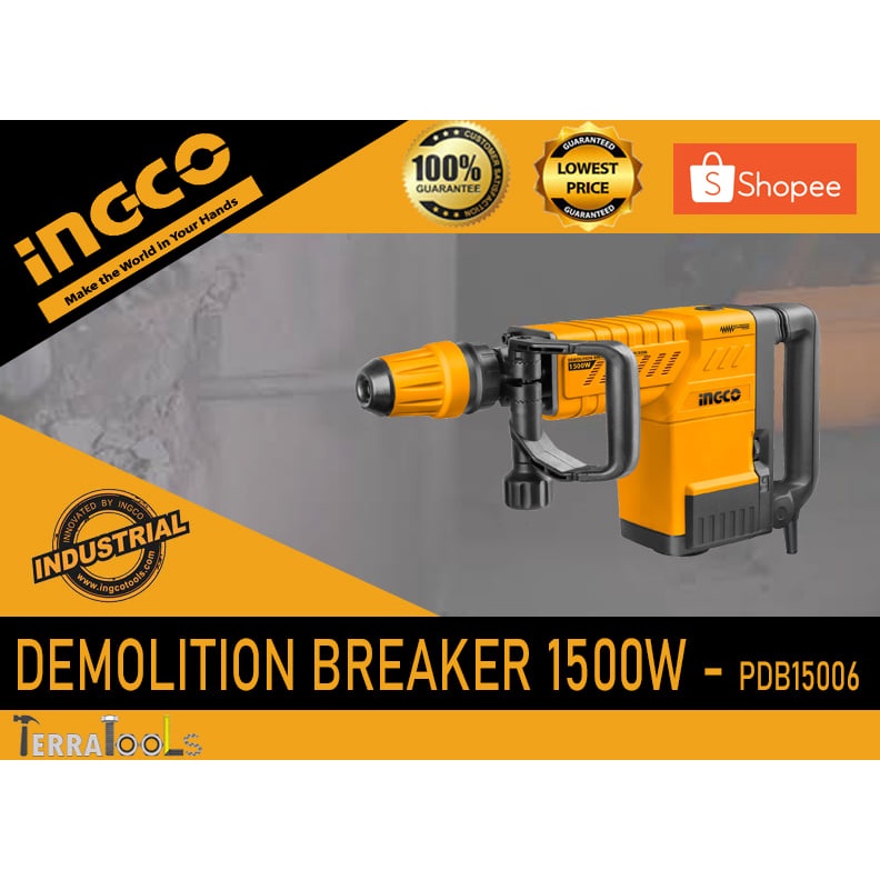 INGCO Demolition Breaker 1500w PDB15006 FREE GLOVES | Shopee Malaysia