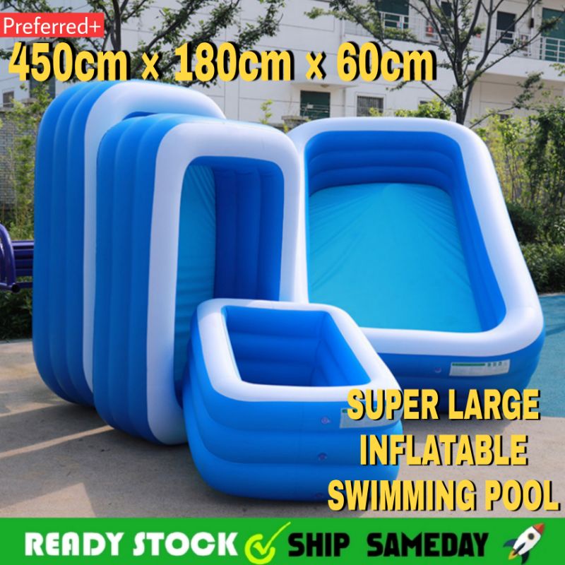 Inflatable Swimming Pool family pool kids pool baby pool kolam renang ...