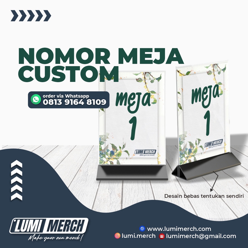 Custom Table Numbers | Shopee Malaysia
