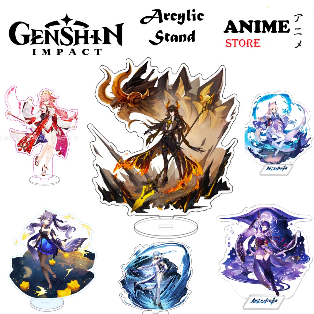 Genshin Impact Acrylic Stand Kiryu Kazuha Ganyu Hutao Rosaria acrylic ...