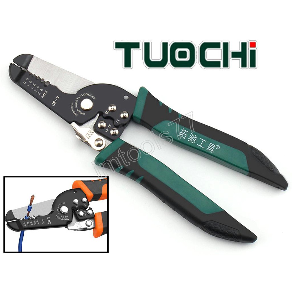Tuochi Multi-Functional Precise Wire Stripper With Cutter Pliers (TC ...