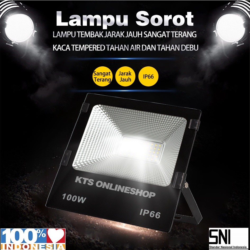 100 Watt LED Spotlight IP66 LED Flood Light Out Door | Shopee Malaysia